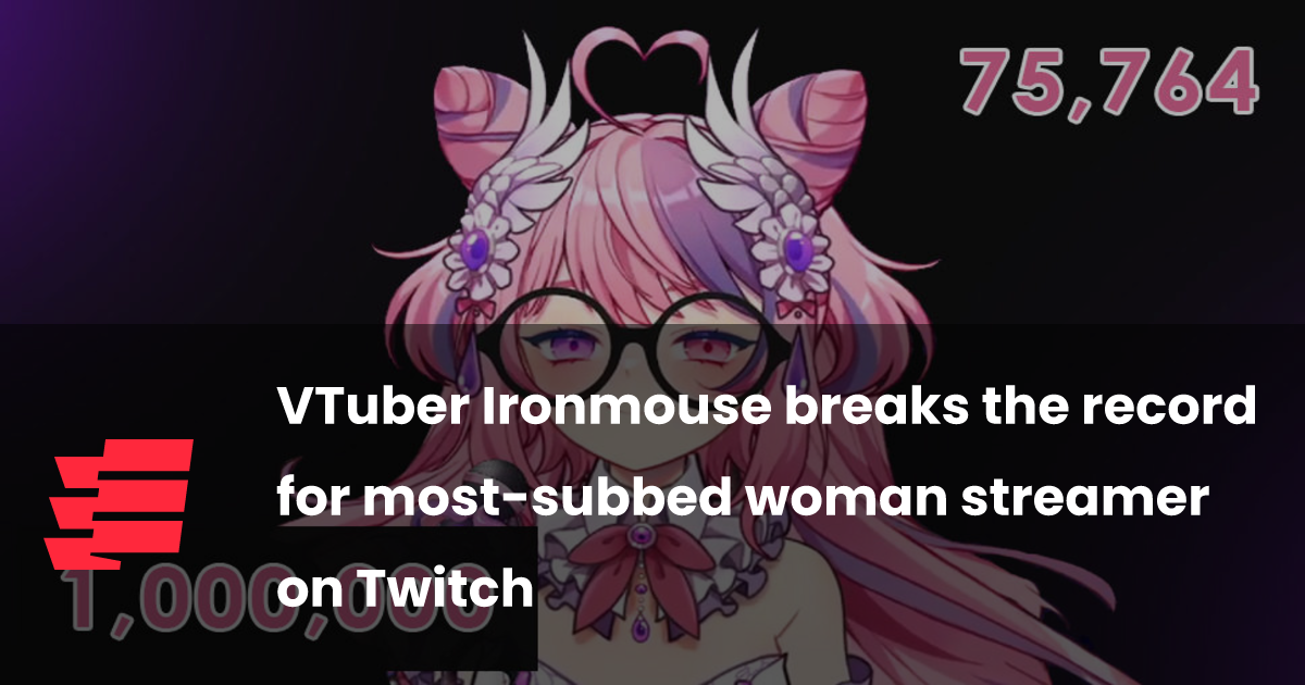 VTuber Ironmouse breaks the record for most-subbed woman streamer on Twitch | esports.gg