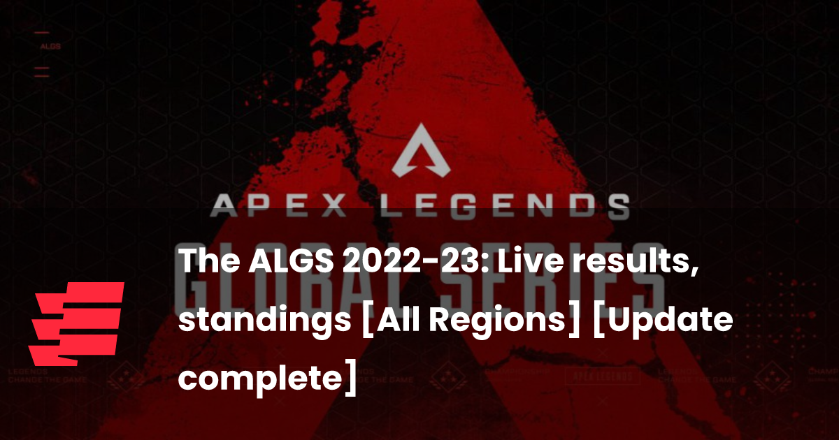 The ALGS 2022-23: Live results, standings [All Regions] [Update complete] | esports.gg