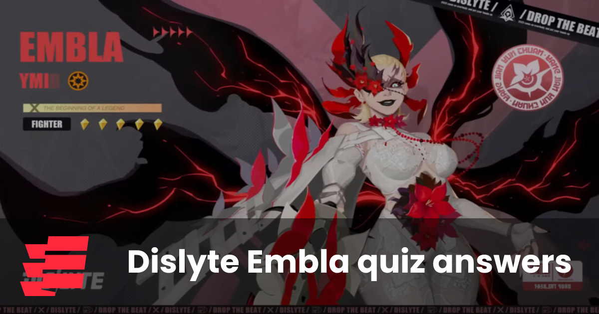 Dislyte Embla quiz answers | esports.gg